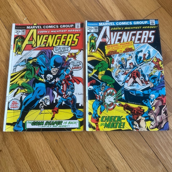 Marvel | Other | The Avengers 7 And 108 Jan 1973 Grim Reaper Space ...